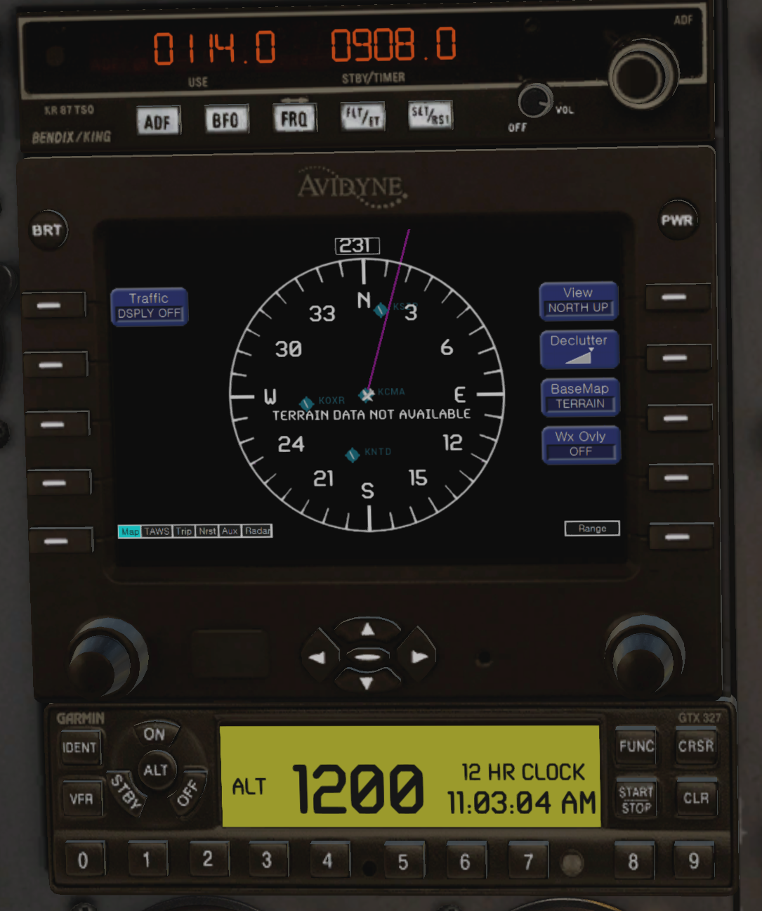 Carenado 690B Turbo Commander Replace Avidyne Hep Req. - RXP GTN 750/ ...
